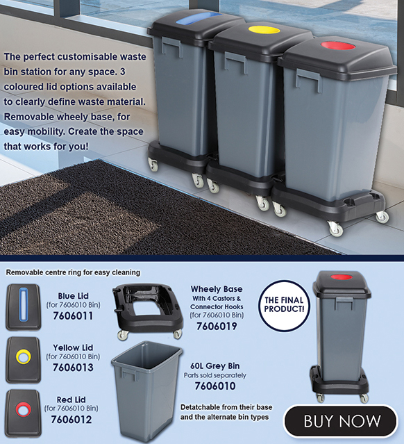 Customisable 60L Waste Recycling Bin System