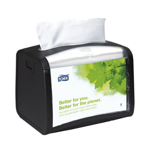Tork Dispenser For Napkins Xpressnap Tabletop Clear Black N4 