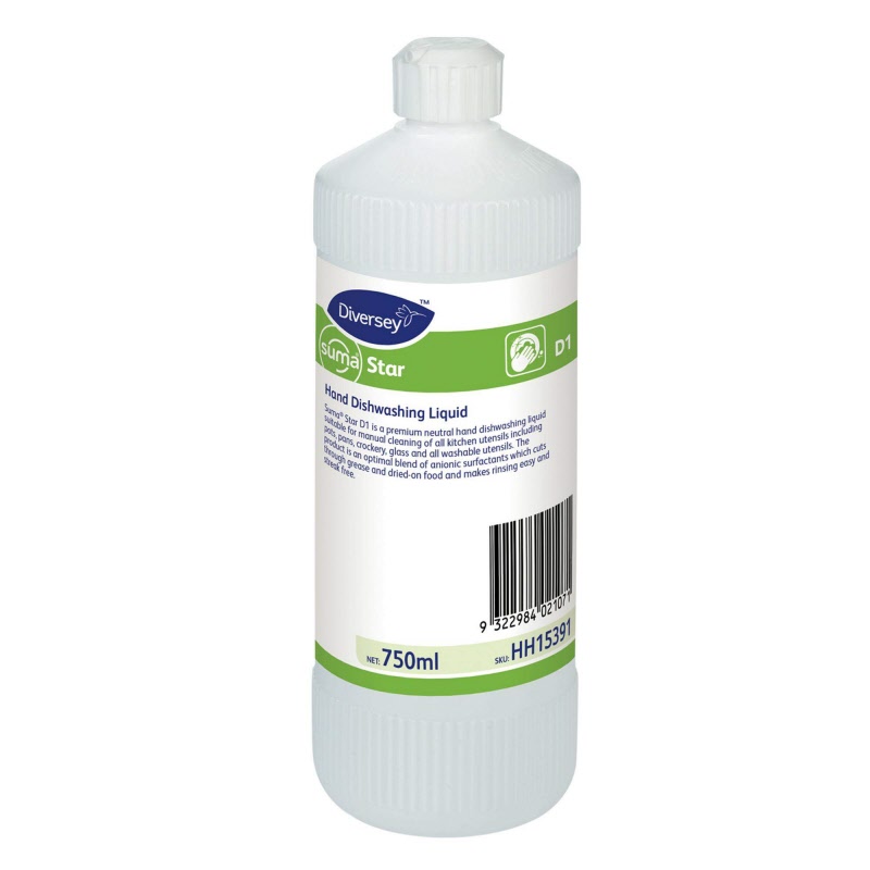 Suma Star D1 Hand Dishwashing Concentrate | 06-DDSSD1750