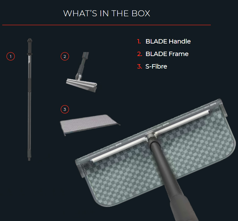 Motorscrubber Blade 2-in-1 Ultimate Microfibre Flat Mopping System