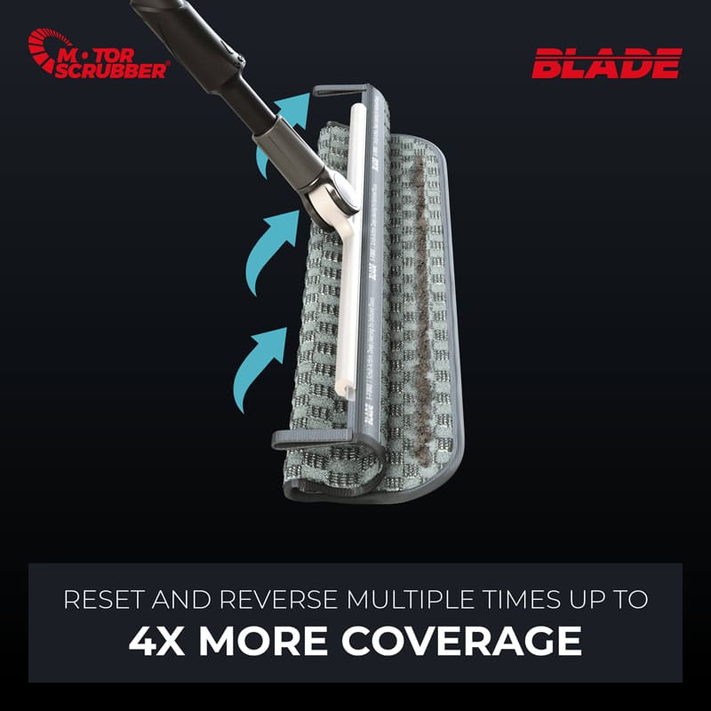 Motorscrubber Blade 2-in-1 Ultimate Microfibre Flat Mopping System