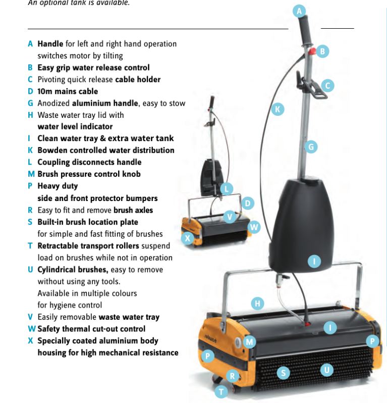 Rotowash R45 Cylindrical Scrubbing Machine 300mm