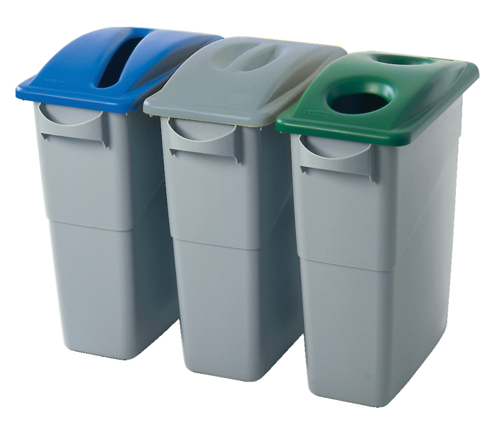 Rubbermaid Slim Jim Waste Container 60L with Handles